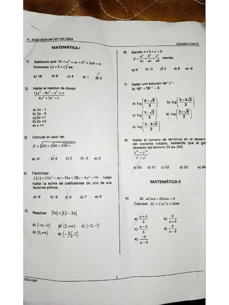 2DO EXAMEN ADES IDEPUNP SEPTIEMBRE-DICIEMBRE - Viczitoupdf | PDF