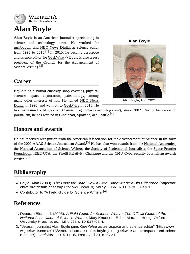 Alan_Boyle | PDF | Journalism