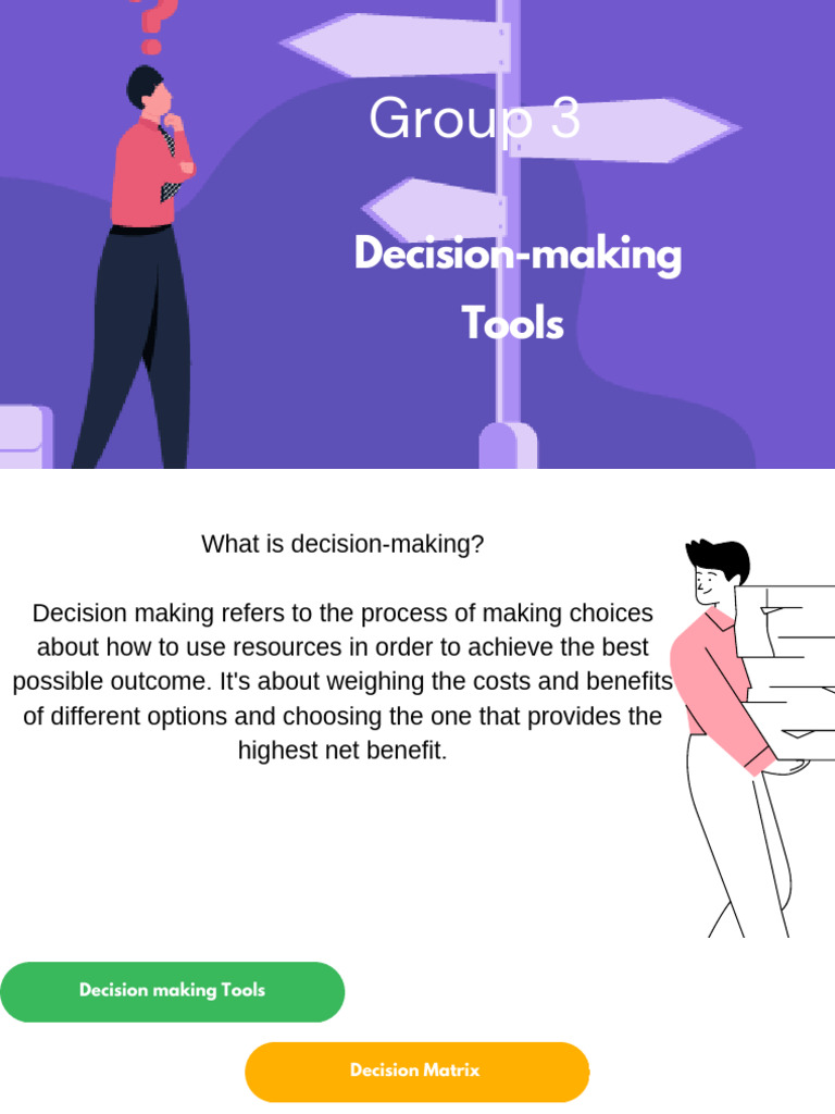 Group 3 Decision Making Tools | PDF