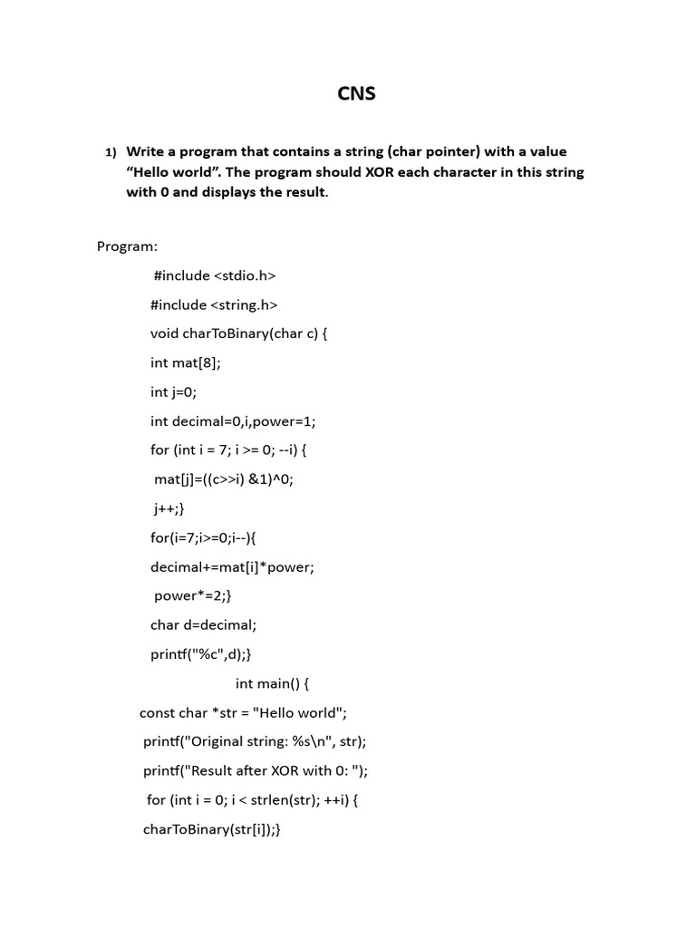 CNS-Programs | PDF | Computer Programming | Cryptography