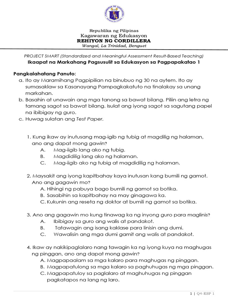 TQ_Q4_ESP_1 - Rochelee Rifani - ERLINDA QUINUAN.docx - CORAZON ALOS | PDF