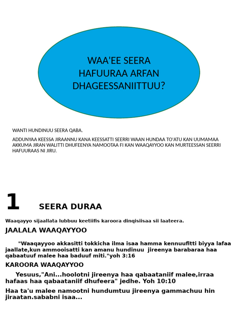 Waa'Ee Seera-Wps Office | PDF