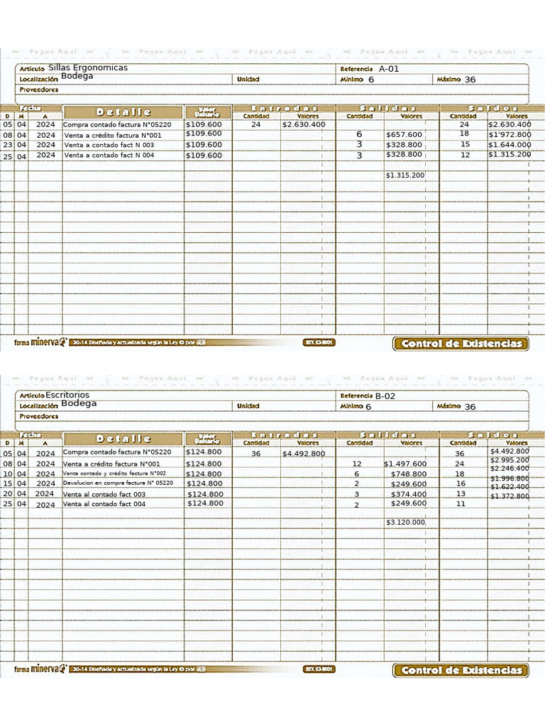 Kardex 1 | PDF