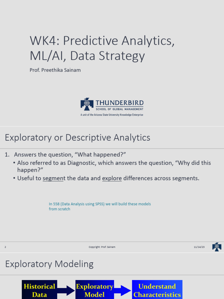 Wk4 PredictiveVisualAnalytics&Culture FULL Handout | PDF | Analytics | Predictive Analytics