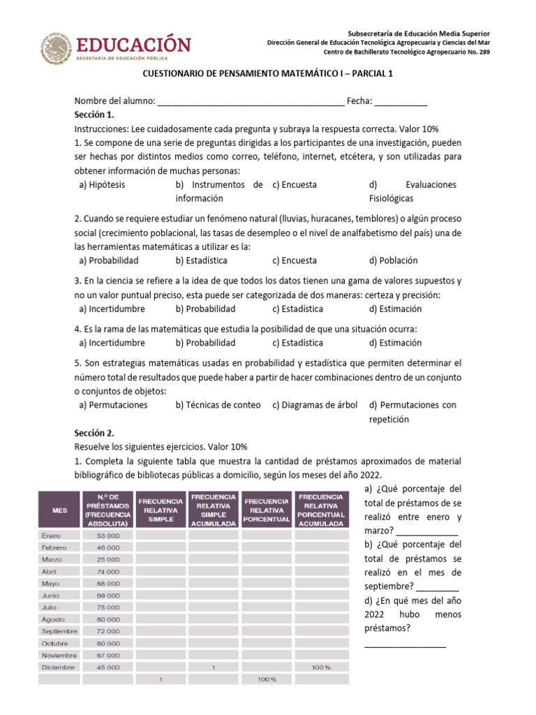 Examen P1 2024 | PDF | Probabilidad | Estadísticas