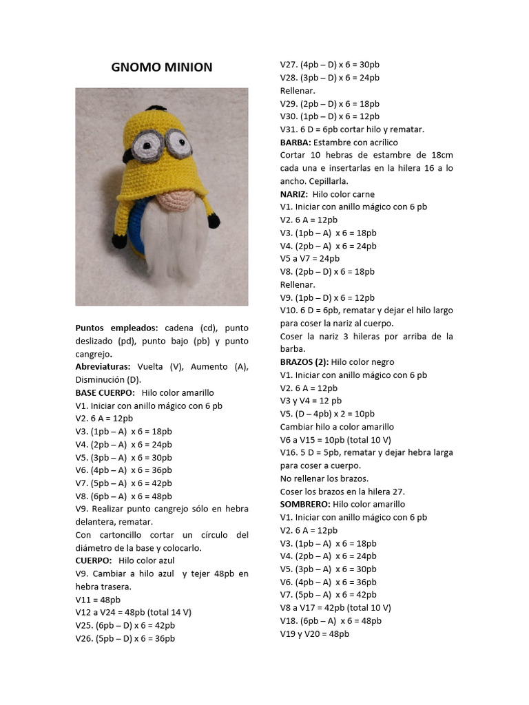 Gnomo Minion | PDF