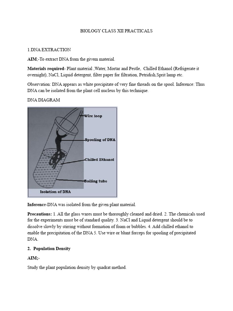 Biology Class Xii Practicals | PDF | Pollen | Flowers