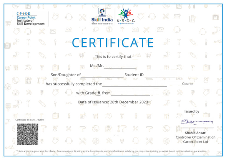 Food Production NSQF Level 1 Course | PDF