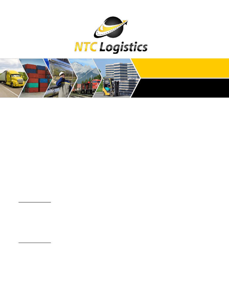 NTC Logistics Carrier Packet | PDF | Indemnity | Insurance