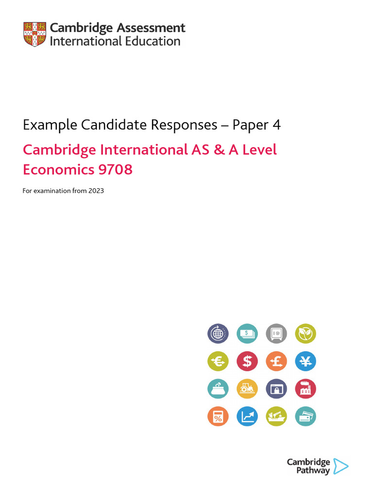 9708 Example Candidate Responses Paper 4 (For Examination From 2023 ...