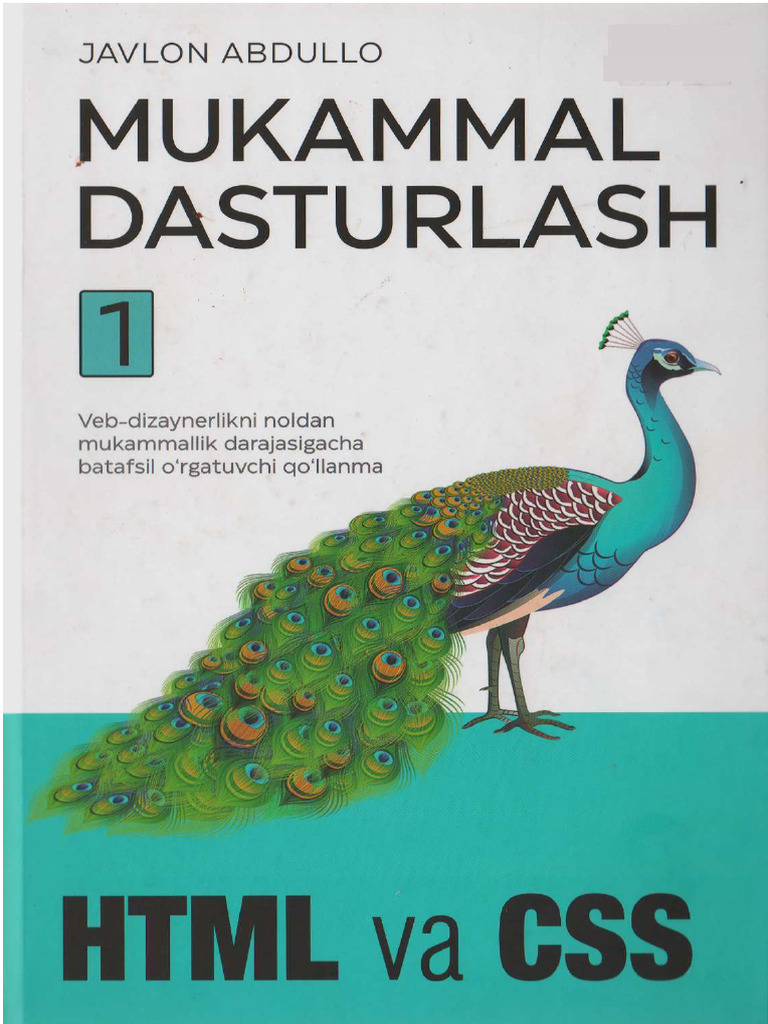 Mukamma Dasturlash (HTML, CSS, Kitob) | PDF