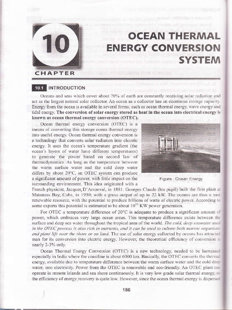 Chapter-10-Ocean Thermal Energy Conversion System | PDF | Desalination ...