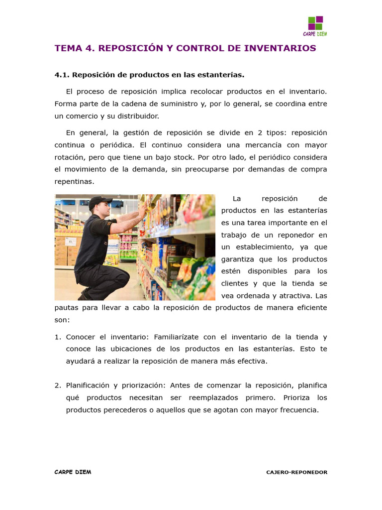 04-reposicion-y-control-de-inventarios | PDF