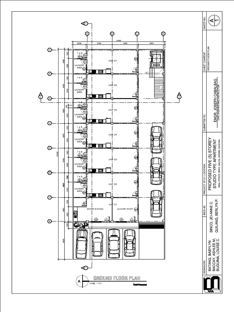 Proposed Five (5) Storey Studio Type Apartment | PDF | Buildings And ...