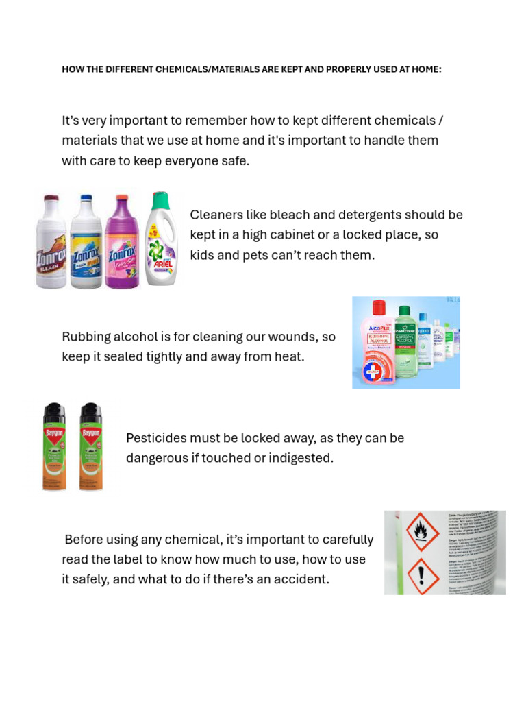 How The Different Chemicals | PDF