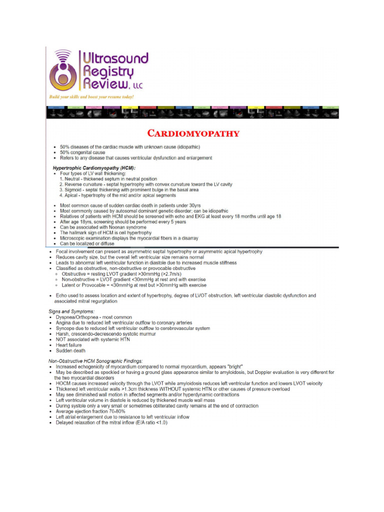 USRR Cardiomyopathy | PDF