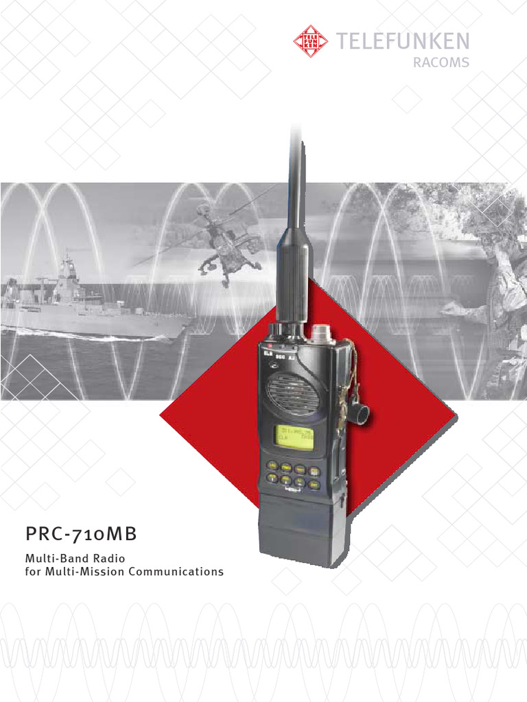 PRC 710MB - English (320kb) - TELEFUNKEN RACOMS | PDF | Frequency Modulation | Radio