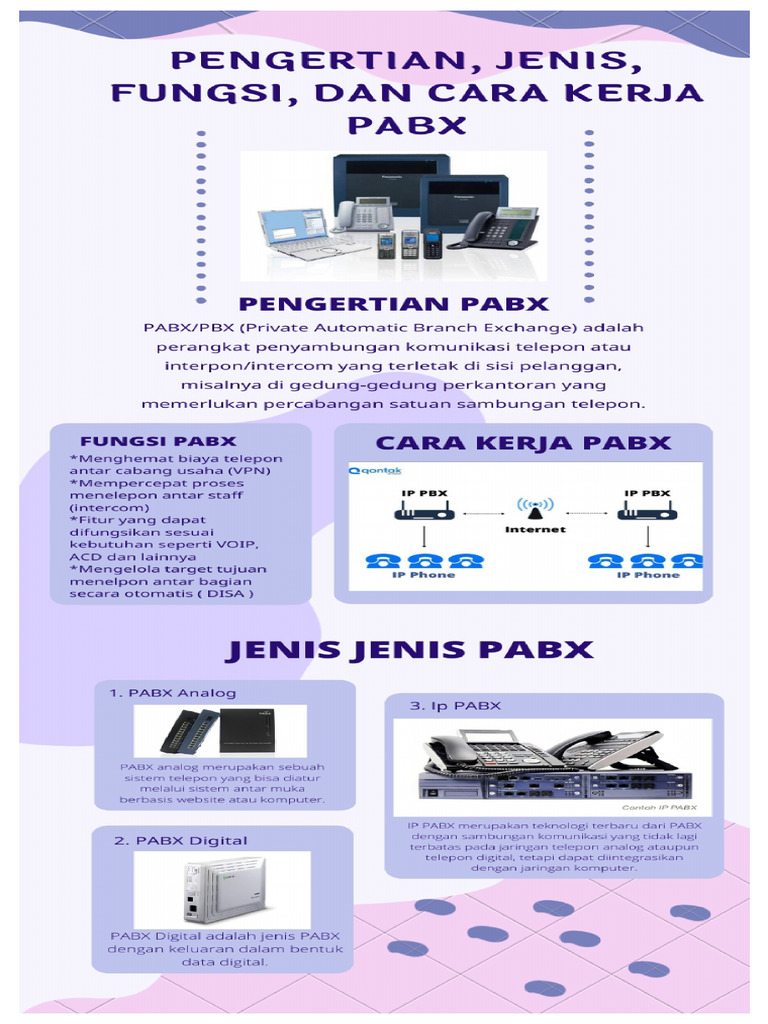 Infografis PBX Dan Sistem Hunting TLJ Ke | PDF