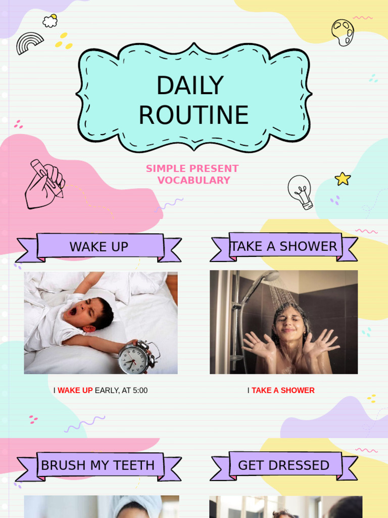 Daily Routine - Simple Present | PDF | Planets In Astrology | Planets