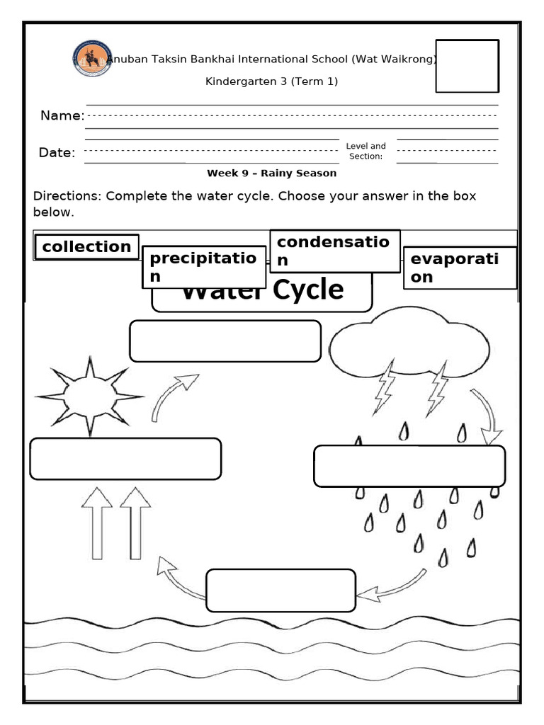 Rainy Days Worksheet | PDF