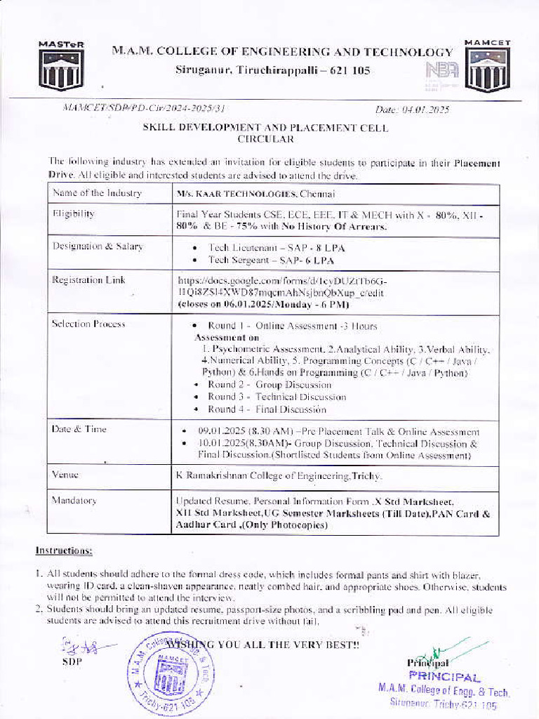 Circular - Kaar Technologies | PDF