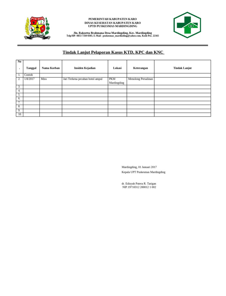 9.1.1.ep 7c TL Pelaporan Kasus | PDF