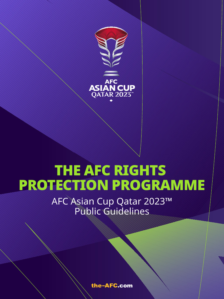 AFC Asian Cup Qatar 2023 Guidelines | PDF | Trademark | Logos