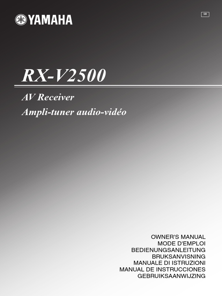 AV Receiver Ampli-Tuner Audio-Vidéo | PDF | Altoparlante | Control remoto