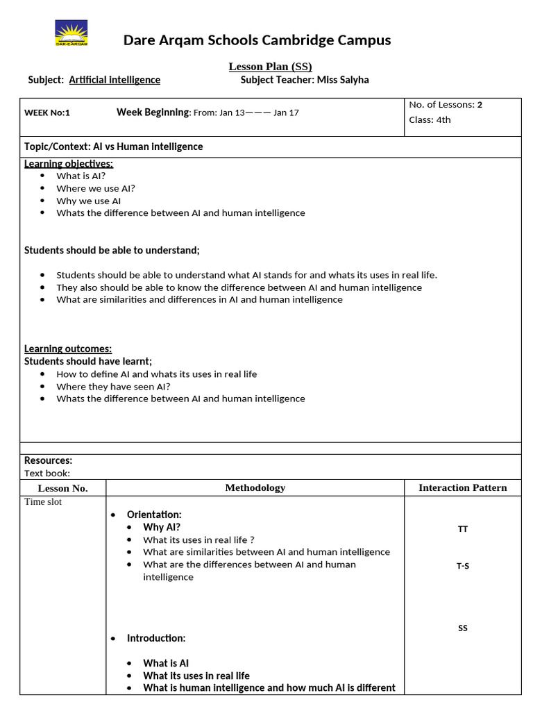 4th grade LP#2 | PDF | Artificial Intelligence | Intelligence (AI ...