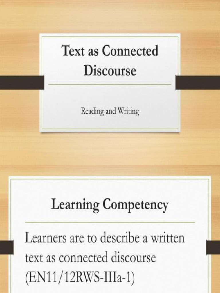 Text Vs Discourse | PDF