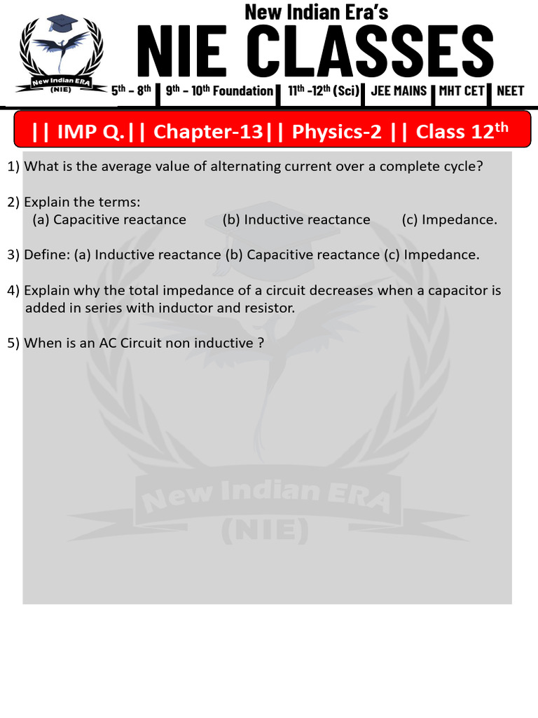IMP Chapter 13 Phy | PDF