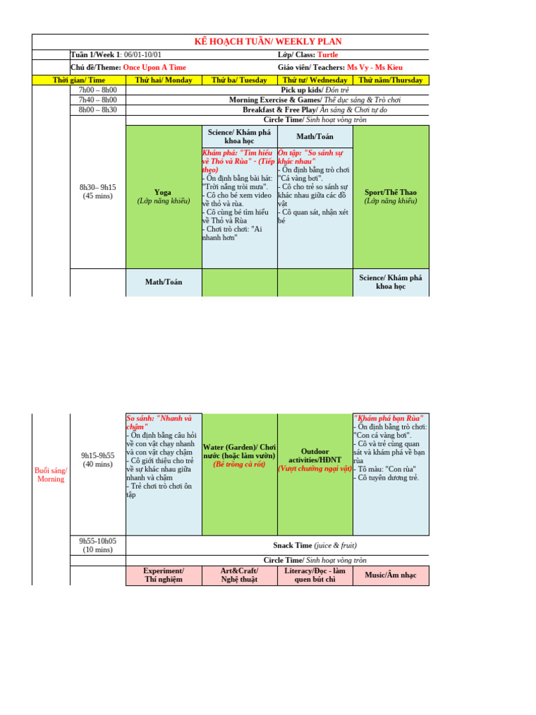 Tkb - Turtle Tuần 5 | PDF