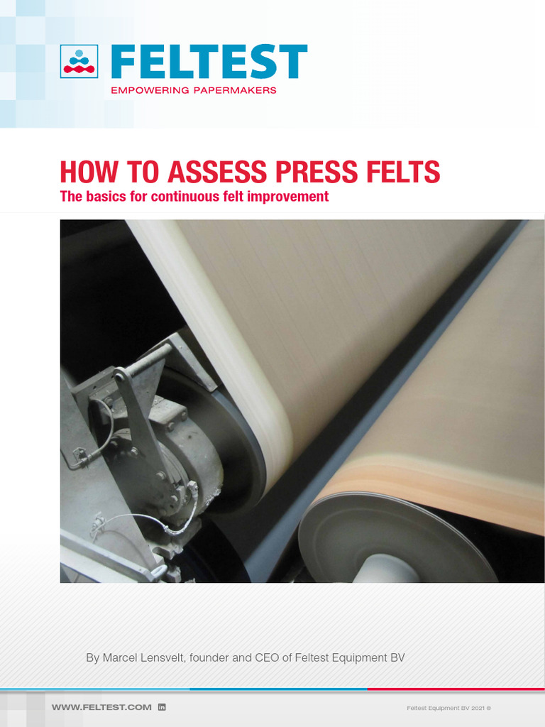 Studiodubbel Feltest Whitepaper How To Assess Press Felts | PDF | Paper ...