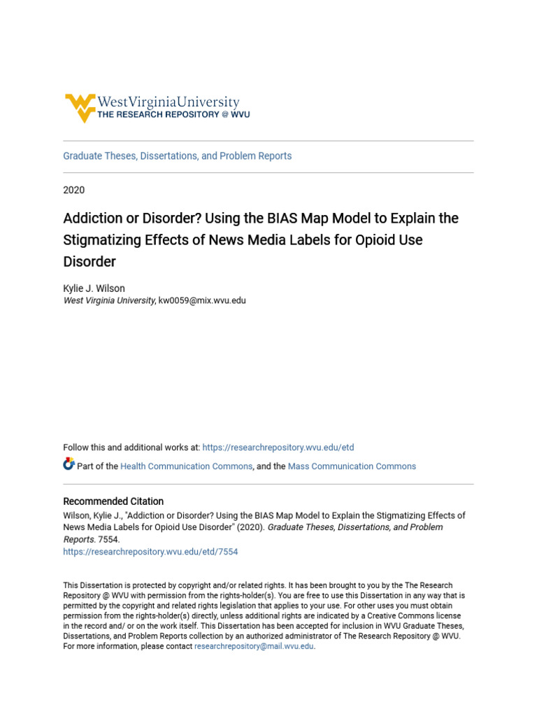 Addiction or Disorder. Using The BIAS Map Model To Explain The ...