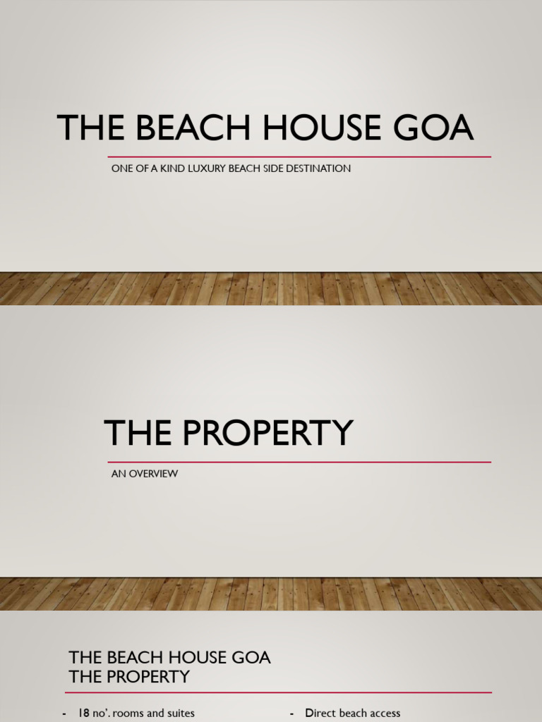 The Beach House Ppt (1) | PDF