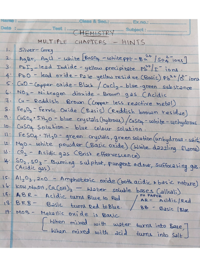 Multiple Chapters 106 Hints | PDF