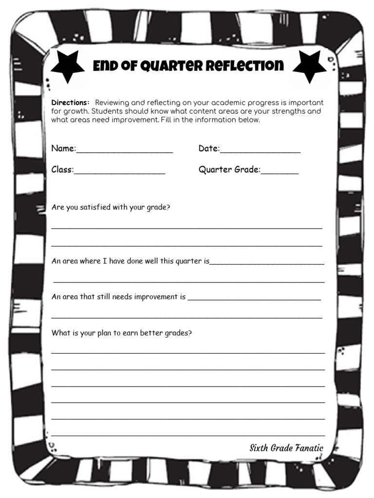 End of Quarter Reflection | PDF