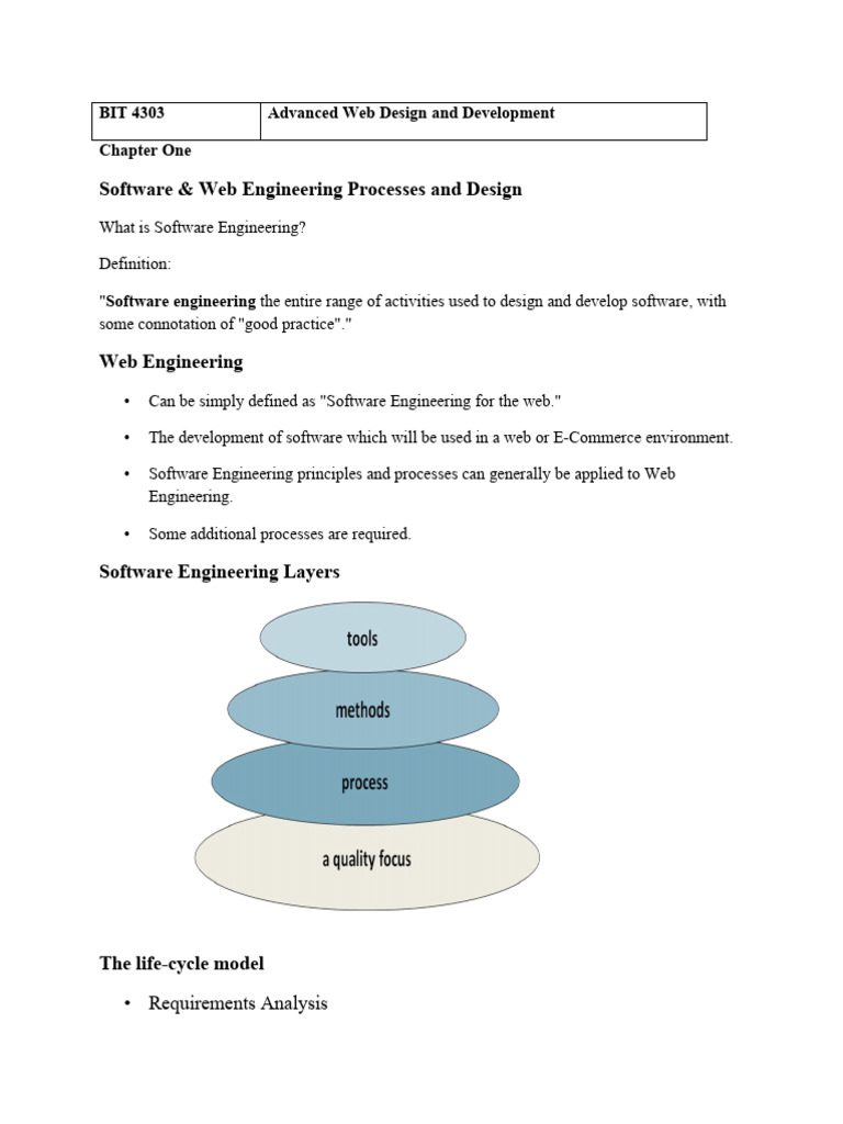 BIT 4303 DL Chapter One, Two Three | PDF | Html | Xhtml