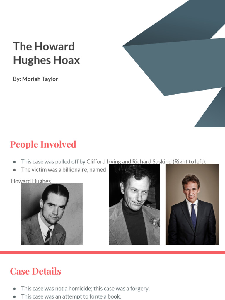 Annotated-Howard Hughes Hoax Presentation | PDF