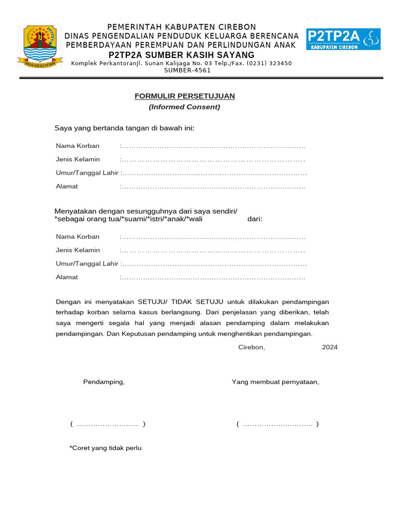 P2Tp2A Sumber Kasih Sayang | PDF