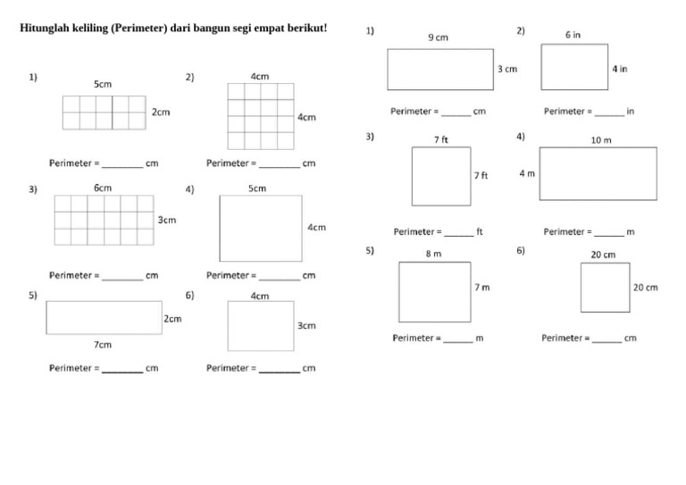 Keliling Segi empat | PDF