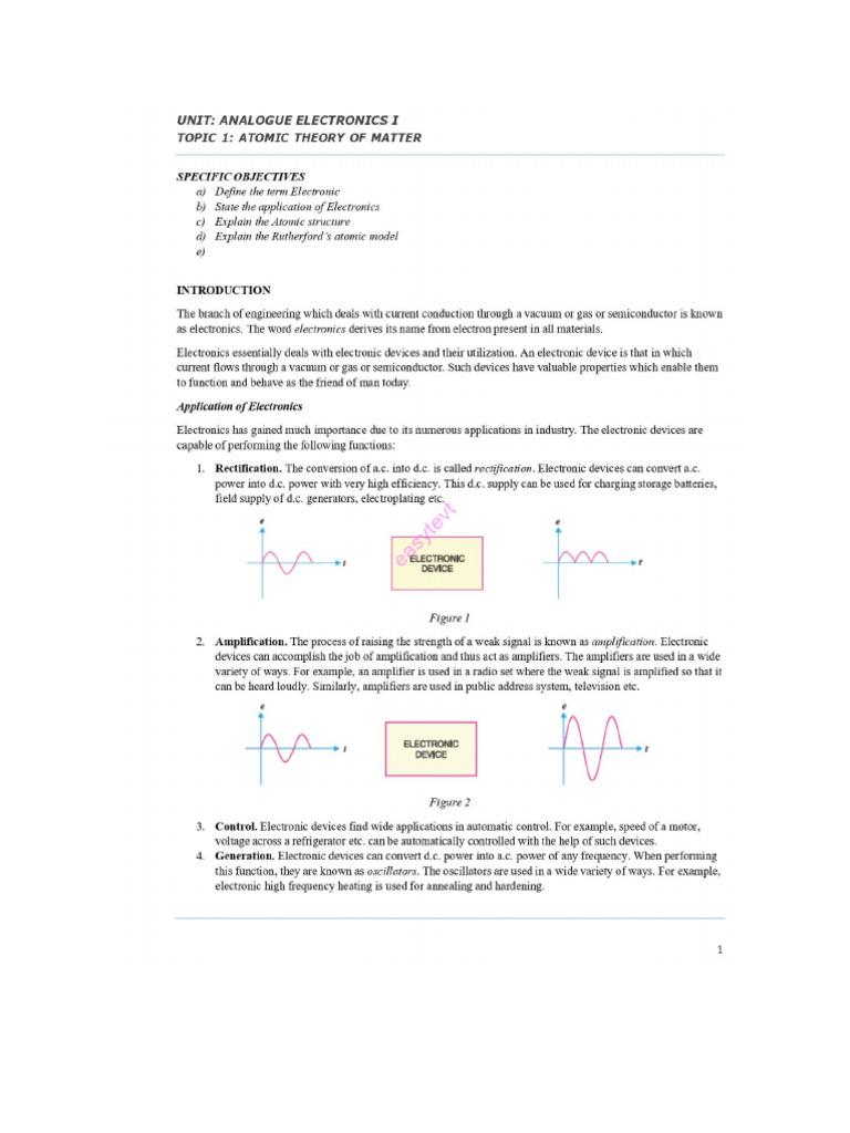 Analog Electronics Pdf