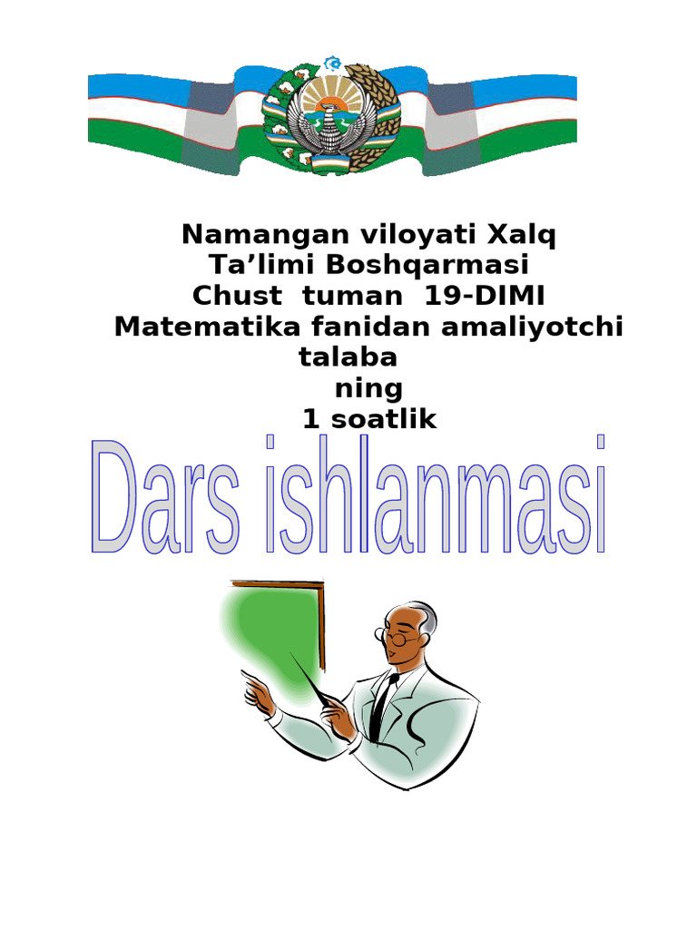 9-sinf dars ishlanma | PDF