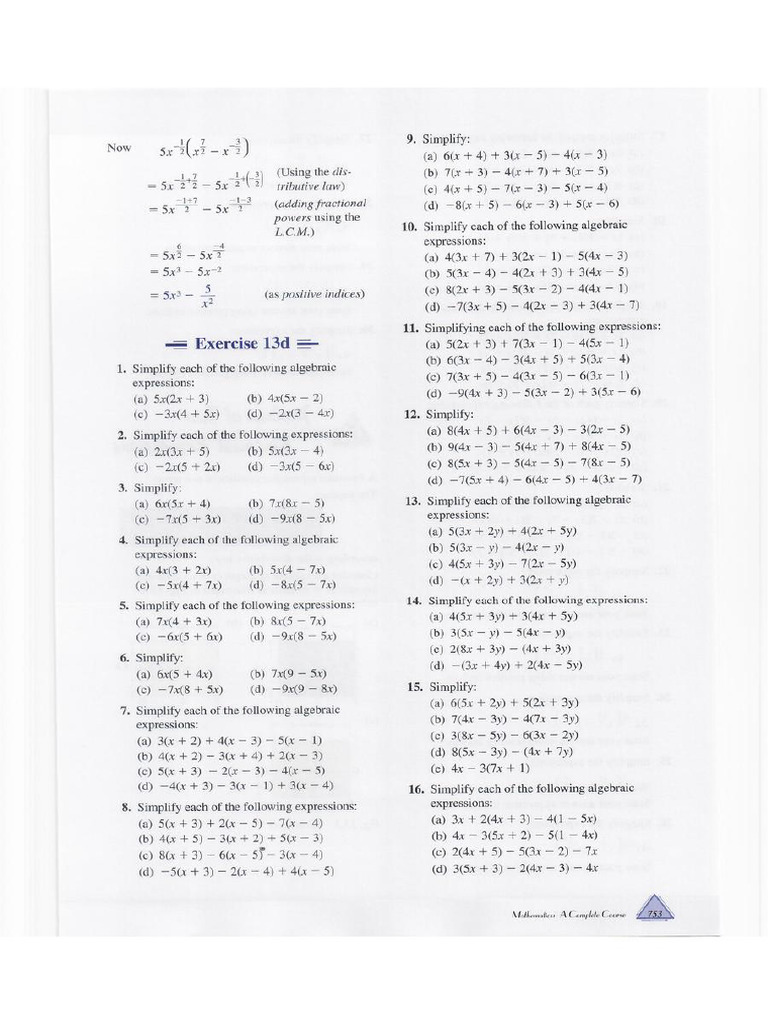 Simplifying Expressions | PDF