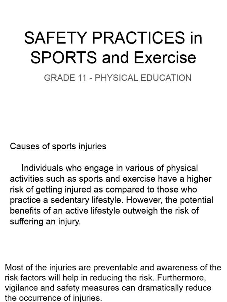 Sports Injury Prevention Strategies | PDF
