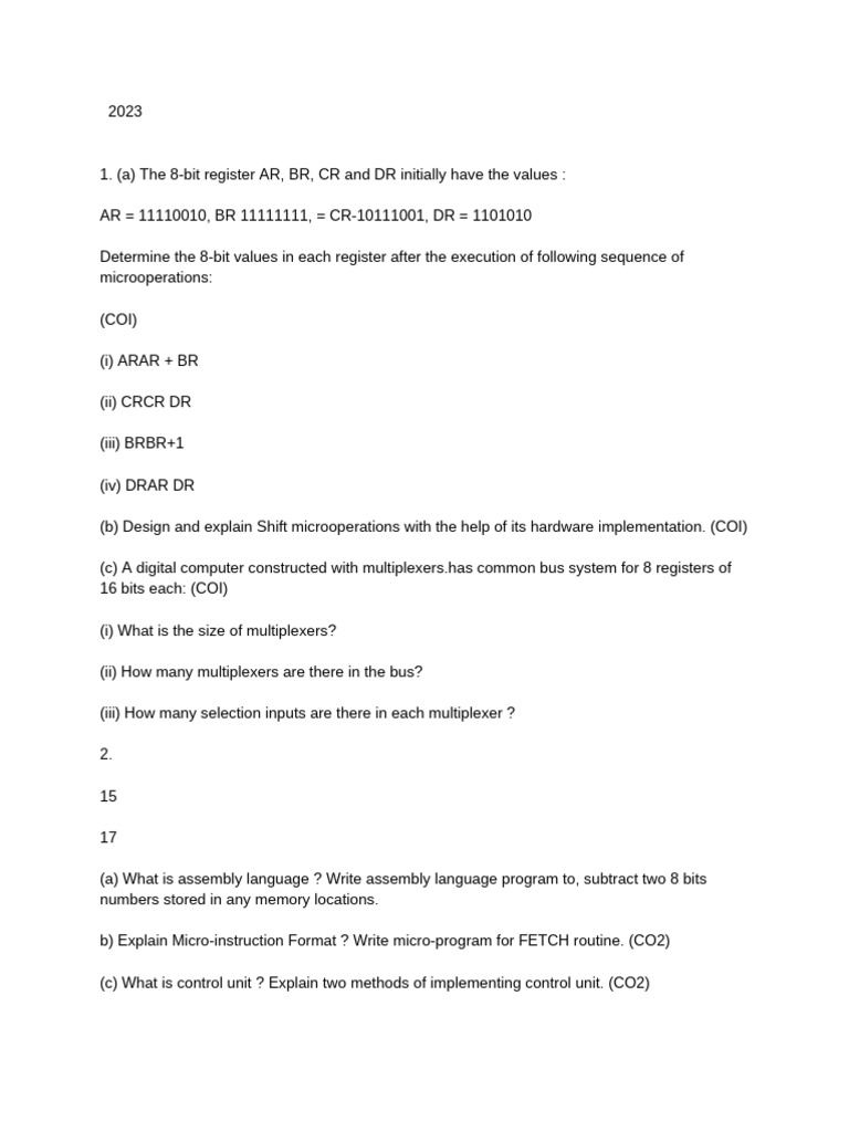 COA imp. | PDF | Computer Data Storage | Cpu Cache