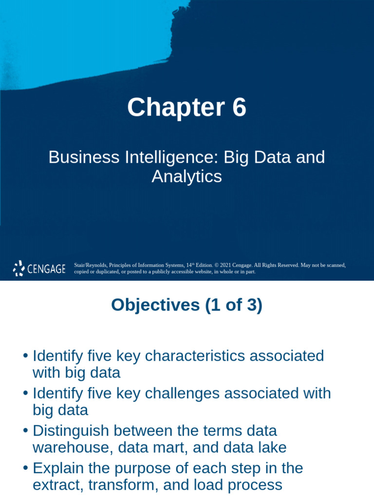 ITISA1 Ch06 PowerPoint | PDF | No Sql | Data Warehouse