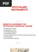 Essential Ophthalmology Instruments Guide | PDF | Ophthalmology | Human Eye