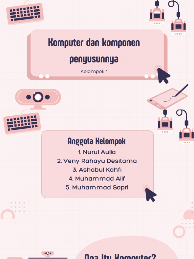 Komputer Dan Komponen Penyusunnya | PDF