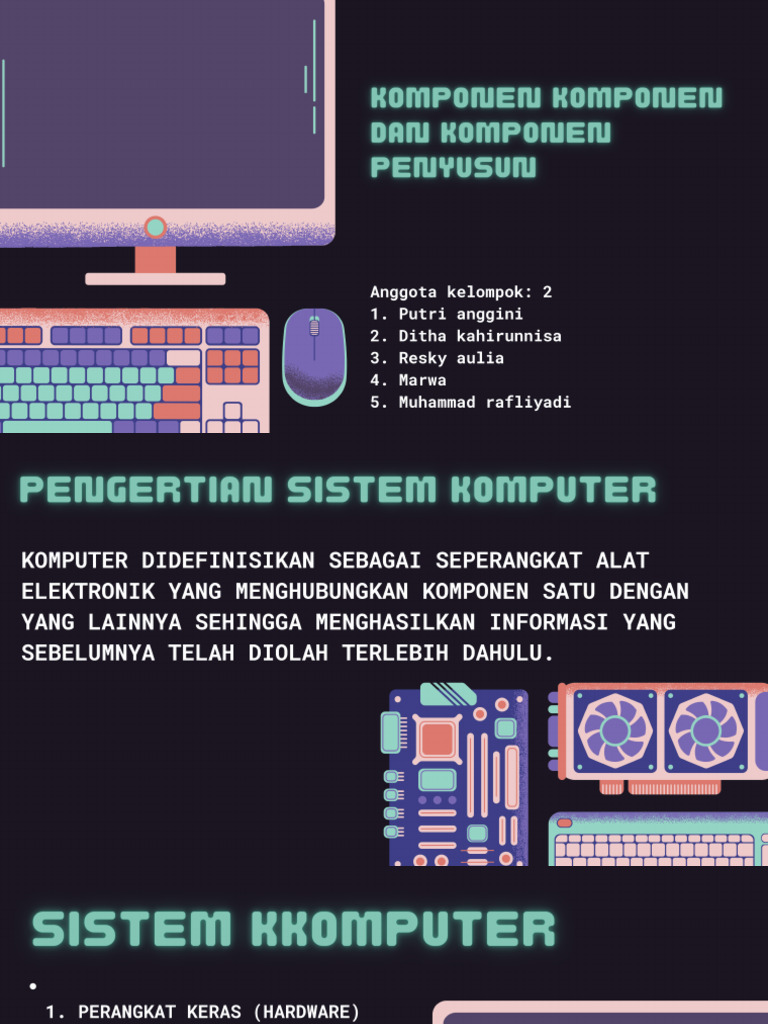 Komputer Dan Komponen Penyusunnya | PDF